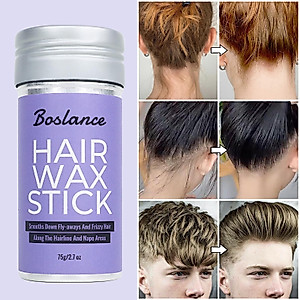 Boslance Hair Wax Stick - Smoothing Pomade for Flyaways, Women, Kids, and Slick Hairstyles