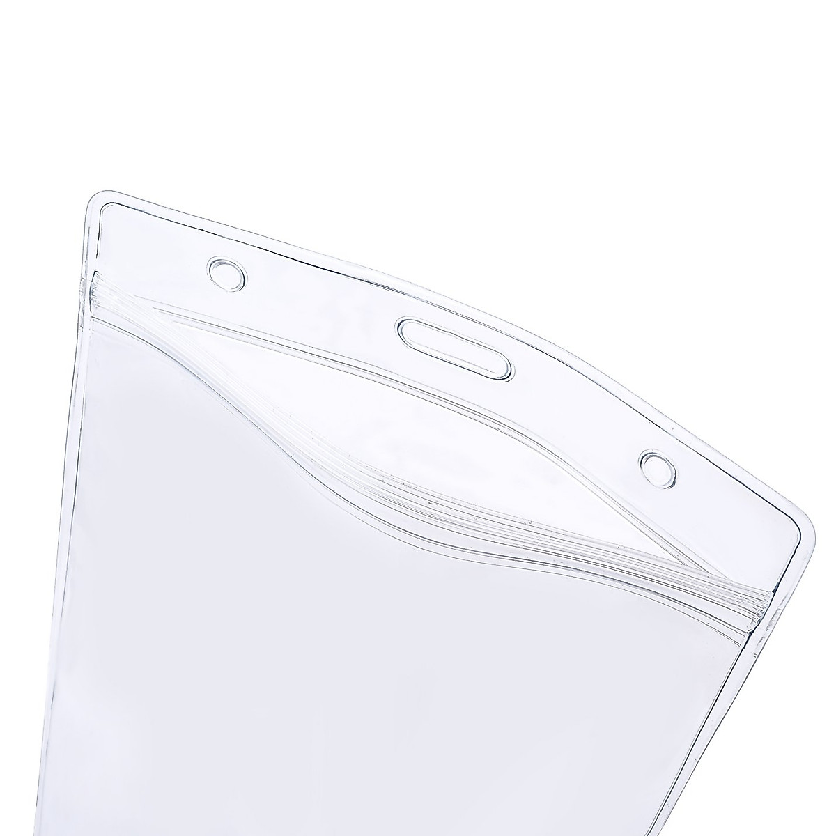 24PCS Transparent Extra Large 6x4" Badge Holders for Passport ID,Cash,Plane Ticket, Receipts,Credit Card, etc