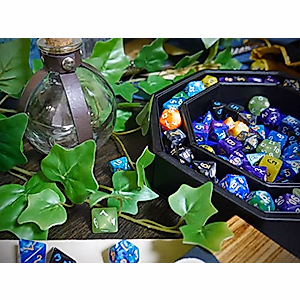 Tiny Gremlin Octagonal Dice Tray (Blue with Design)