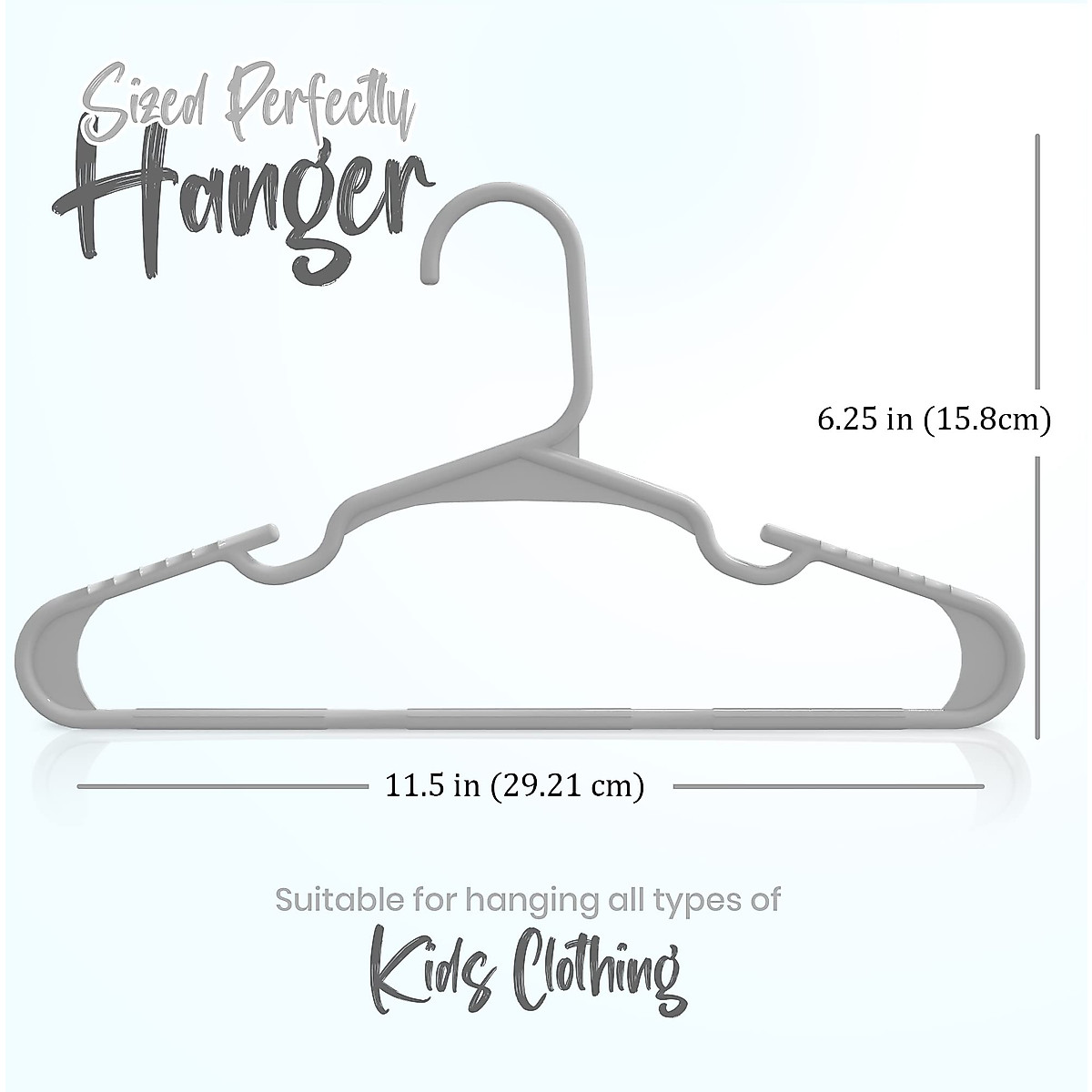 Utopia Home 60 Pack Kids Hangers - 11.5 Inch Plastic Baby Hangers for Closet - Childrens Hanger for Clothes & Infant Hanger for Closet - for Everyday Standard Use (Green)