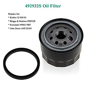 Ferilter 698754 273638 Air Filter 691035 Fuel Filter 696854 Oil Filter Spark Plug for Briggs and Stratton Intek Extended Life Series V-Twin 18-26 HP Lawn Mower