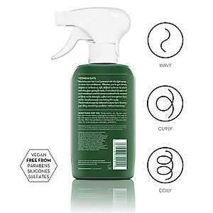 Vernon François Conditioner For Curly Hair - Natural Silicone Free Conditioner Spray with Coconut and Castor Oil Blend to Nourish Curls 6.8oz