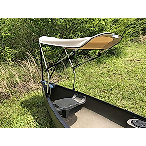Beige 3' by 6' Canoe/Kayak Sun Shade/Canopy by Cypress Rowe Outfitters