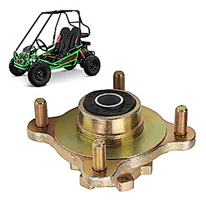 ATV Wheel Rim Hub, 4 Stud Brake Wheel Rim Hub Front Disc Steel Alloy Wheel Rim Hub for Go Kart ATV 4 Wheeler