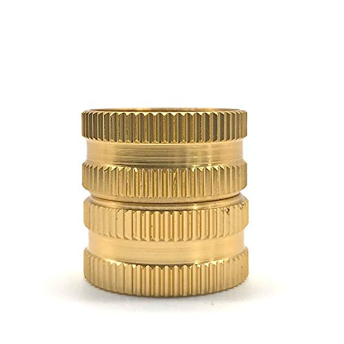 3 Pack 3/4" Aluminium Garden Hose Connector with Dual Swivel, Double Female Swivel Quick Connector Adapter(Female)