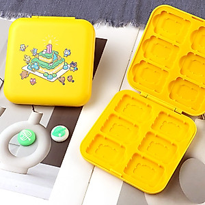 UFOPETIE Card Case for Nintendo Switch Game Card,Compatible with Nintendo Switch Case Animal Crossing Theme,Game Case for Animal Crossing Cards,for Switch Accessories Thumb Grip 2PCS