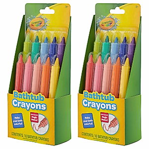 Crayola Taste Beauty Bathtub Markers, Washable Markers for Kids’ Bath Time, 2 pack Bundle