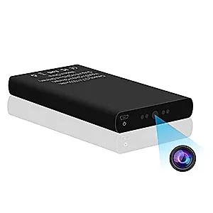 Newwings Hidden Camera, 1080P 10,000mAh Mini Spy Camera Power Bank Portable Nanny Cam Mini Video Recorder Home Security Camera with Gravity Sensor Motion Detection Night Vision