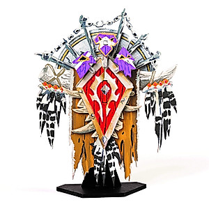 World of Warcraft Horde 3D Wood Puzzle & Model Figure Kit (19 Pcs) with Exclusive Poster - Build & Paint Your Own 3-D Game Toy - Holiday Educational Gift for Kids & Adults, No Glue Required, 12+ 