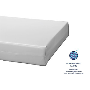 Moonlight Slumber’s Dazzle Dual Sided Full/Double Foam Mattress | Cool Gel Memory Foam | Waterproof | Odor & Stain Resistant | Hypoallergenic & Anti-Microbial | Firm & Soft Side | Made in USA