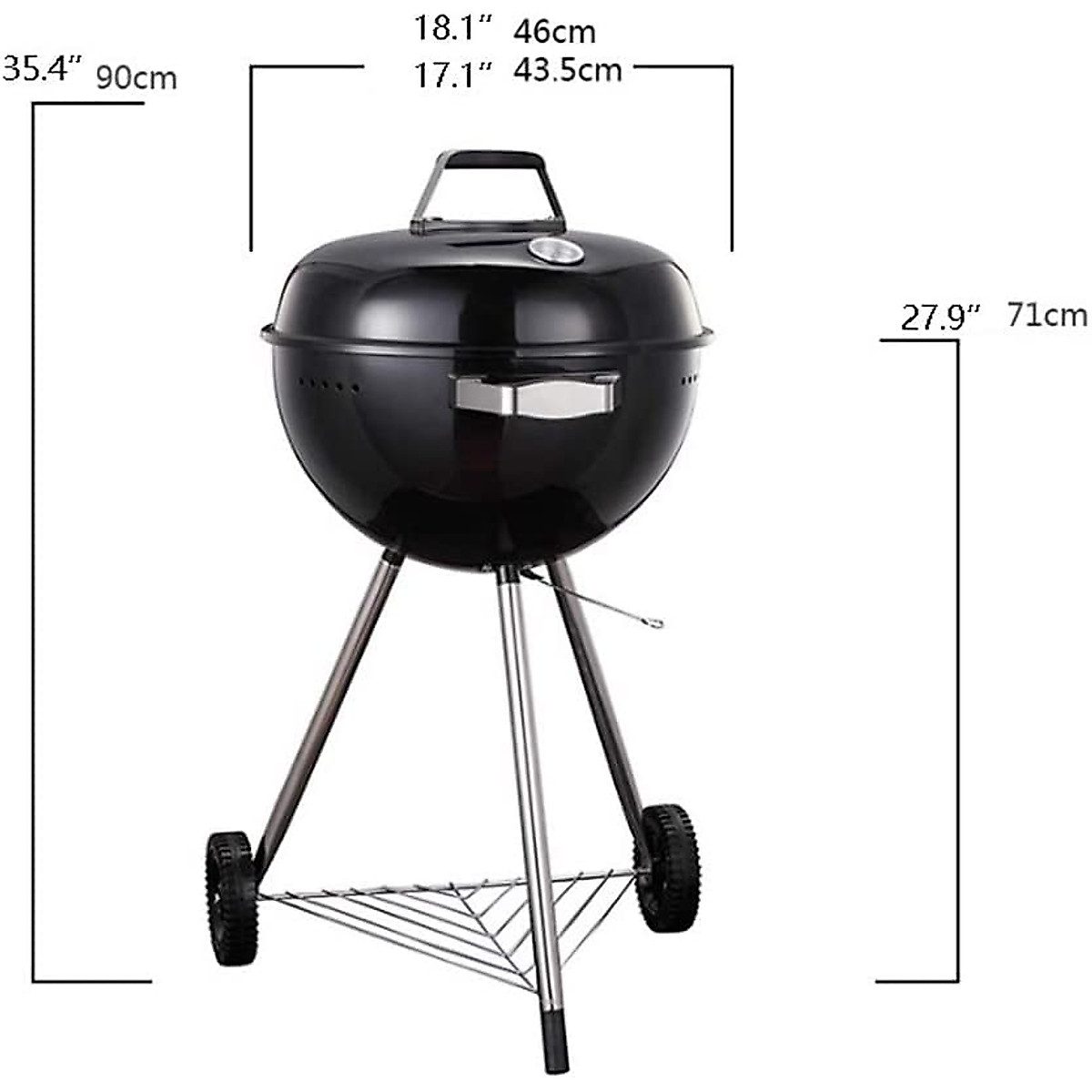 VONGAZ Charcoal Grill Barbecue Grill BBQ Stove Barbecue Outdoor BBQ Grill Charcoal Barbecue Grill Garden Villa Barbecue Grill Charcoal Stove BBQ Grill (Color : Rojo)