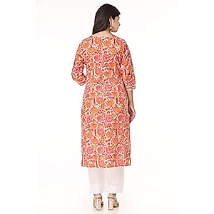 Vihaan IMPEX Indian Multicolor Kurti Set for Women with White Pant