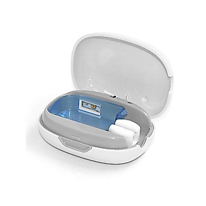 Portable Toothbrush Case, Toothbrush Sterilizer Case Rechargeable Houshold or Traving Use Toothbrush Holder for both Electric and Manual Toothbrushes (Case-White)