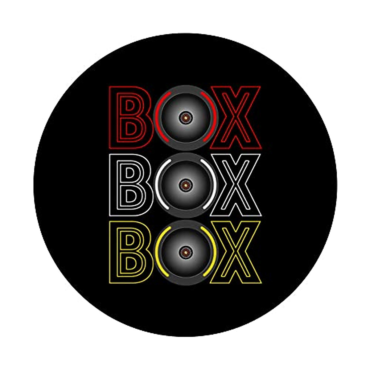 Formula Racing Car Box Box Box Radio Call To Pit Crew PopSockets Swappable PopGrip