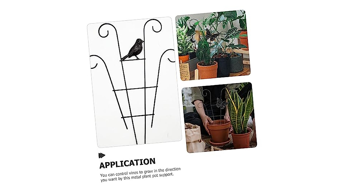 Yardwe 10 Pcs Plant Trellis for Strong Plant Support