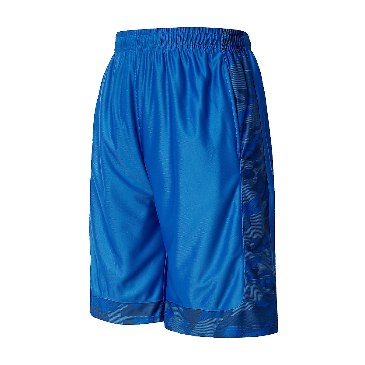 URBEX Men's Long Athletic Basketball Shorts with Pockets Running Gym Workout Sport Shorts(Royal,XL)