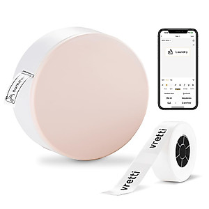 vretti HP3 Label Machine Maker with Tape, Portable Thermal Mini Label Printer, Bluetooth Wireless Connection for Storage,Home,Office