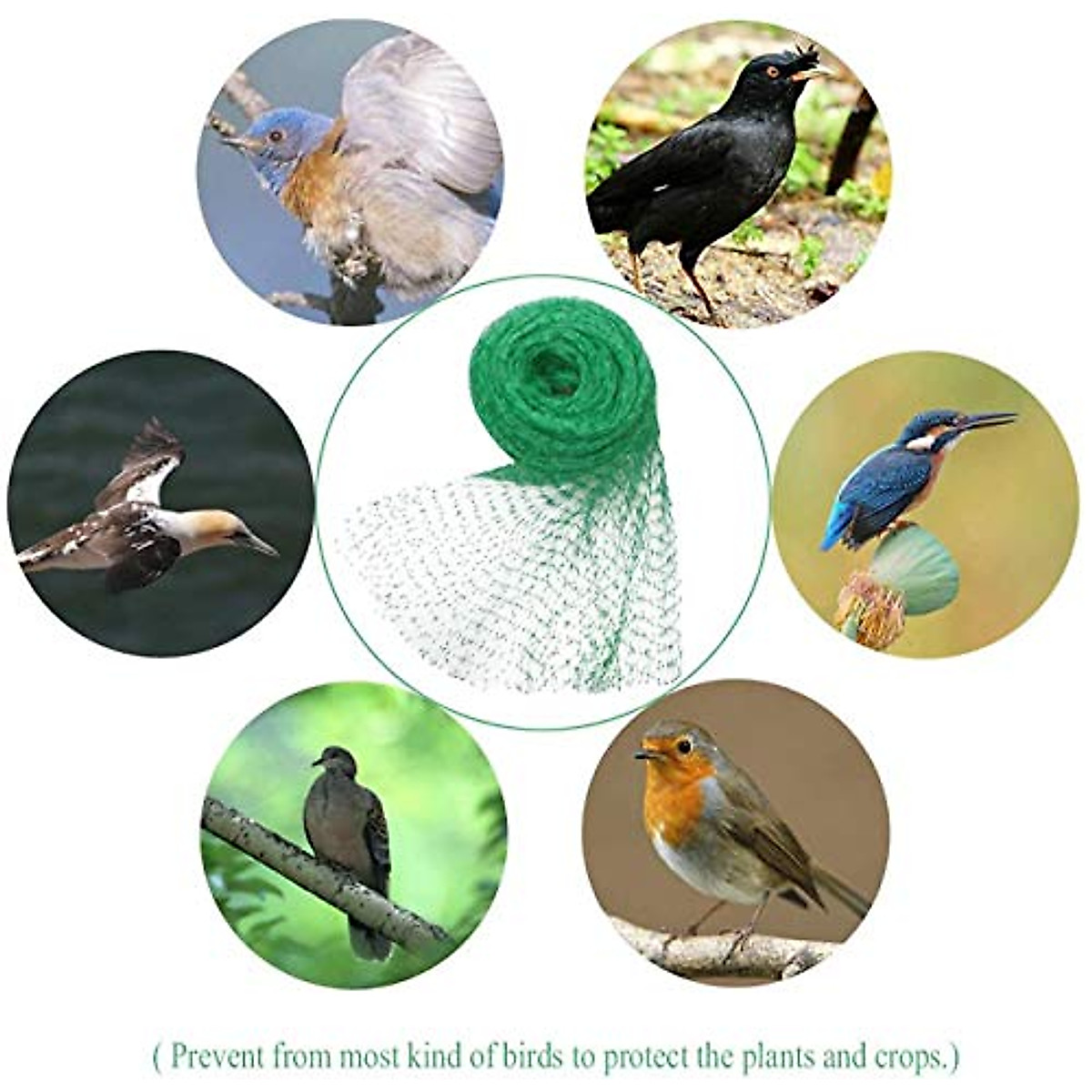 Bird Netting for Garden Protect Vegetable Plants and Fruit Trees, Garden Net Doesn't Tangle and Reusable Fencing Protect Fruit Vegetables from Birds,Deer,Squirrels and Other Animals