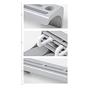 Lletfun Kitchen knife Holder Wall Mounted Self adhesive,Knife Strip - Space-Saving Knife Rack with Hooks for kitchen