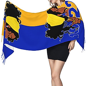 Sigma Gamma Cashmerette Fringed Scarf Rho sorority paraphernalia Warm Large Blanket Wrap Shawl for Women Cashmere Scarf