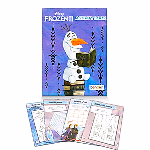 Girl Disney Frozen Craft Set for Kids - Ultimate Frozen Craft Bundle with Activity Book, Coloring Pad, Stickers, and More (Frozen Art Activity Set)