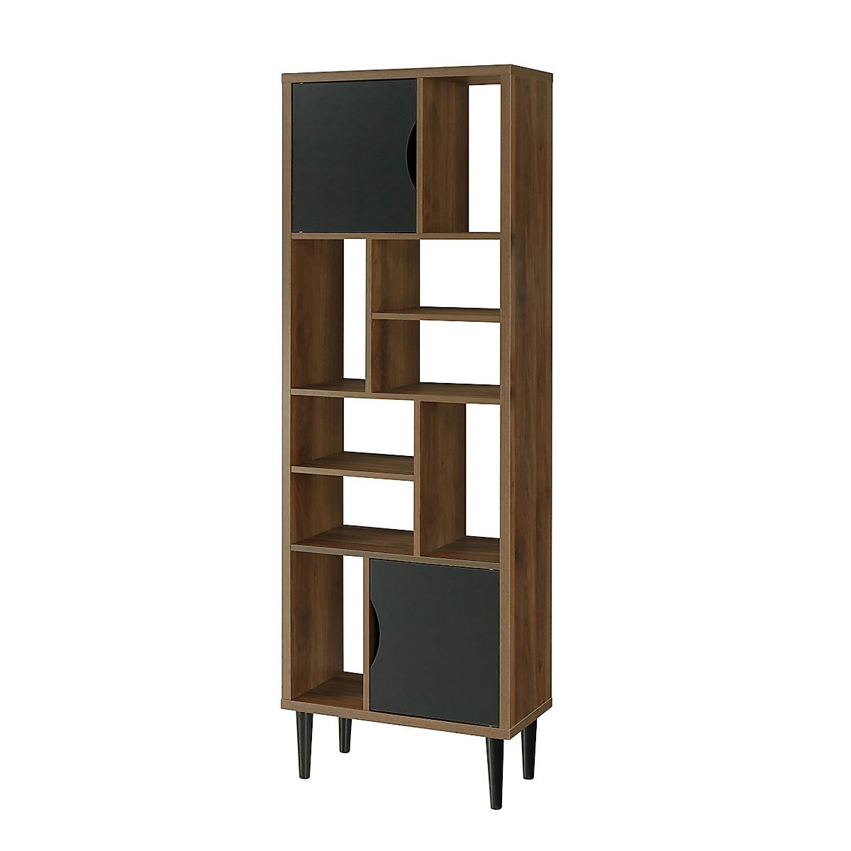 OS Home and Office Display bookcase, Danish Walnut