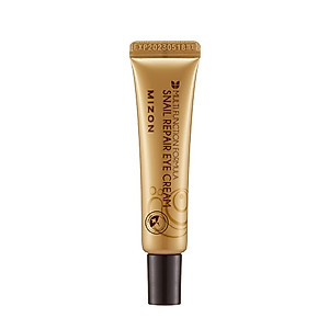 MIZON Snail Repair Eye Cream Snail Mucin with Niacinamide Adenosine Under Eye Care for Fine Lines Hydrating Firming Korean skincare Travel Size (Tube, 0.50 fl.oz.)