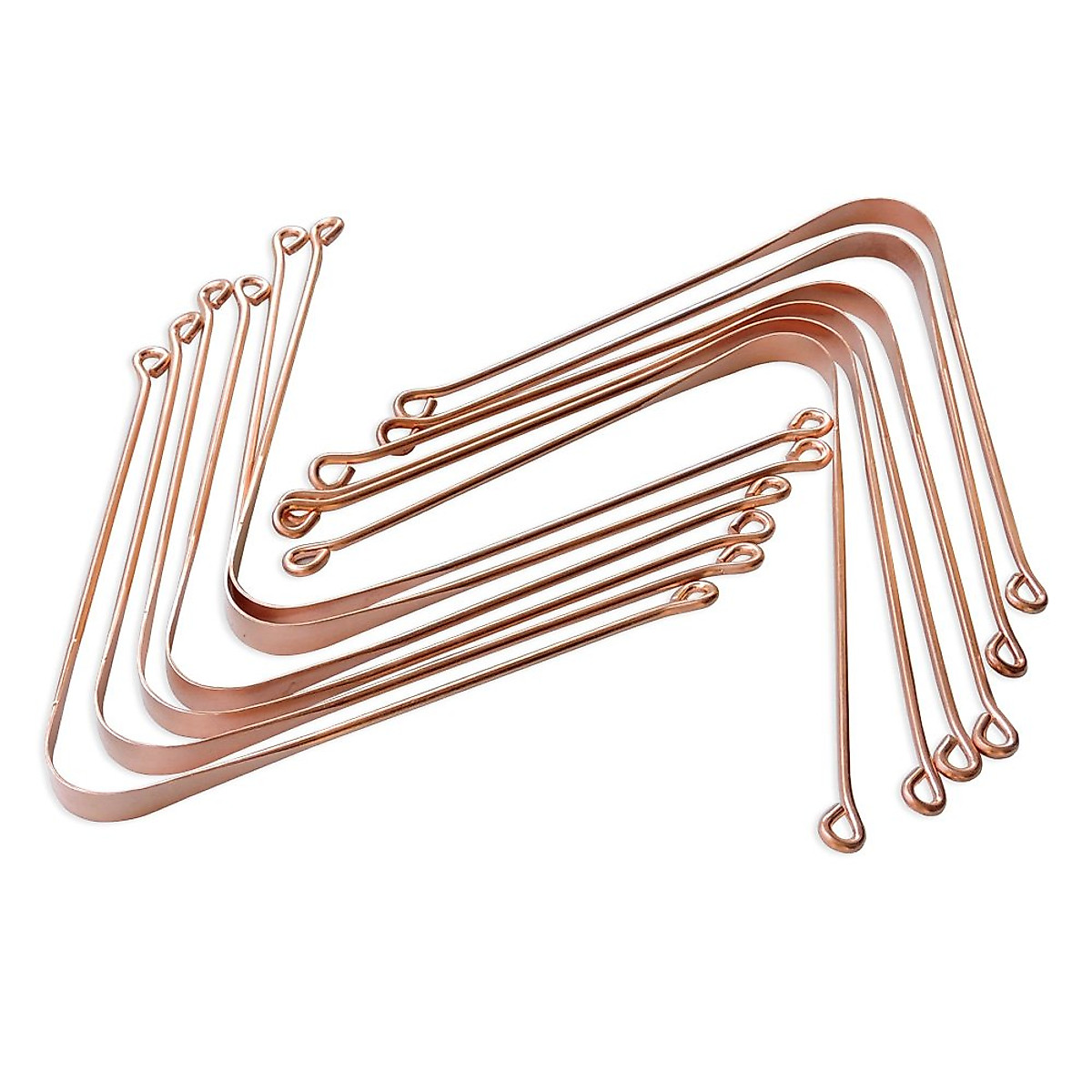 Pure Copper Tongue Cleaner, Set of 12, for Bad Breath Treatment Naturally