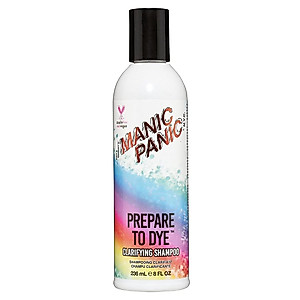 MANIC PANIC Prepare to Dye Clarifying Shampoo - Remove Excess Oils & Product Build Up - Clenase & Prepare Hair for Coloring - Sulfate & Paraben Free, Vegan & Cruelty Free (8oz)