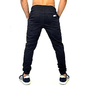 Metunpo Men's Jogging Pants Hiking Sweat Pants Fitness Drawstring Casual Sweat Pants (as1, Alpha, l, Regular, Regular, A-Black)