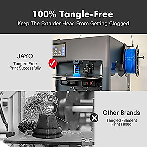 JAYO 3D Printer Filament, PLA 1.75mm Dimensional Accuracy +/- 0.02mm, 3D Printing Material fit for FDM 3D Printers, PLA Black 1kg