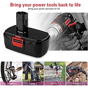 Ibanti 2 Packs 4.5Ah Replacement Battery for Craftsman 19.2V Battery DieHard C3 315.115410 315.11485 130279005 1323903 120235021 Compatible with Craftsman 19.2 Volt Battery Charger Cordless Drills