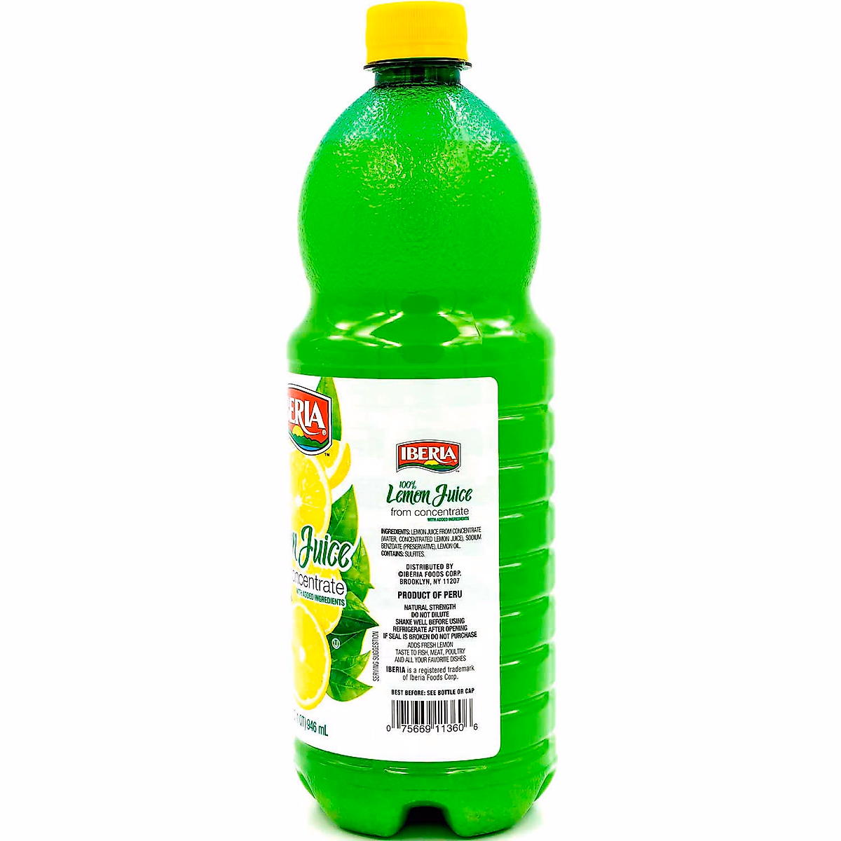 Iberia 100% Lemon Juice from Concentrate, 32 fl oz