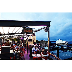 Bromic Heating Tungsten 500 Smart-Heat Gas 5 Burner Radiant Infrared Patio Heater, Natural Gas, 43000 BTU