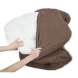 Arlee Deep Seated Lounger Sofa Pet Bed, Small/Medium, Chocolate Brown