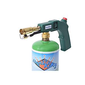 Flame King Propane & Mapp Gas Blow Torch 27,000 BTU w/Self-Igniter for Searing, Soldering and as Fire Starter
