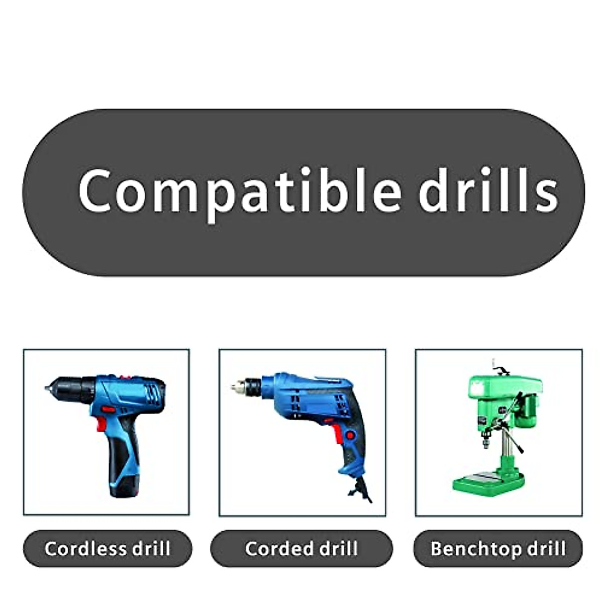 Brad Point Drill Bits 3mm (1/8") Wood Drill Bit Set Woodworking Drills High Carbon Steel for Furniture Hardwood Softwood Cupboard Wardrobe 5 Pack