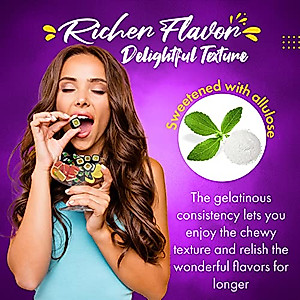 Fusion Select 2 Packs 22 Pieces Keto-Friendly Sushi Bento Gummies - Healthy Low Carb Sugar Free Snack Candies - Chewy Bites Sweetened with Allulose - Desserts High in Protein & Fiber - Total 44 Pieces