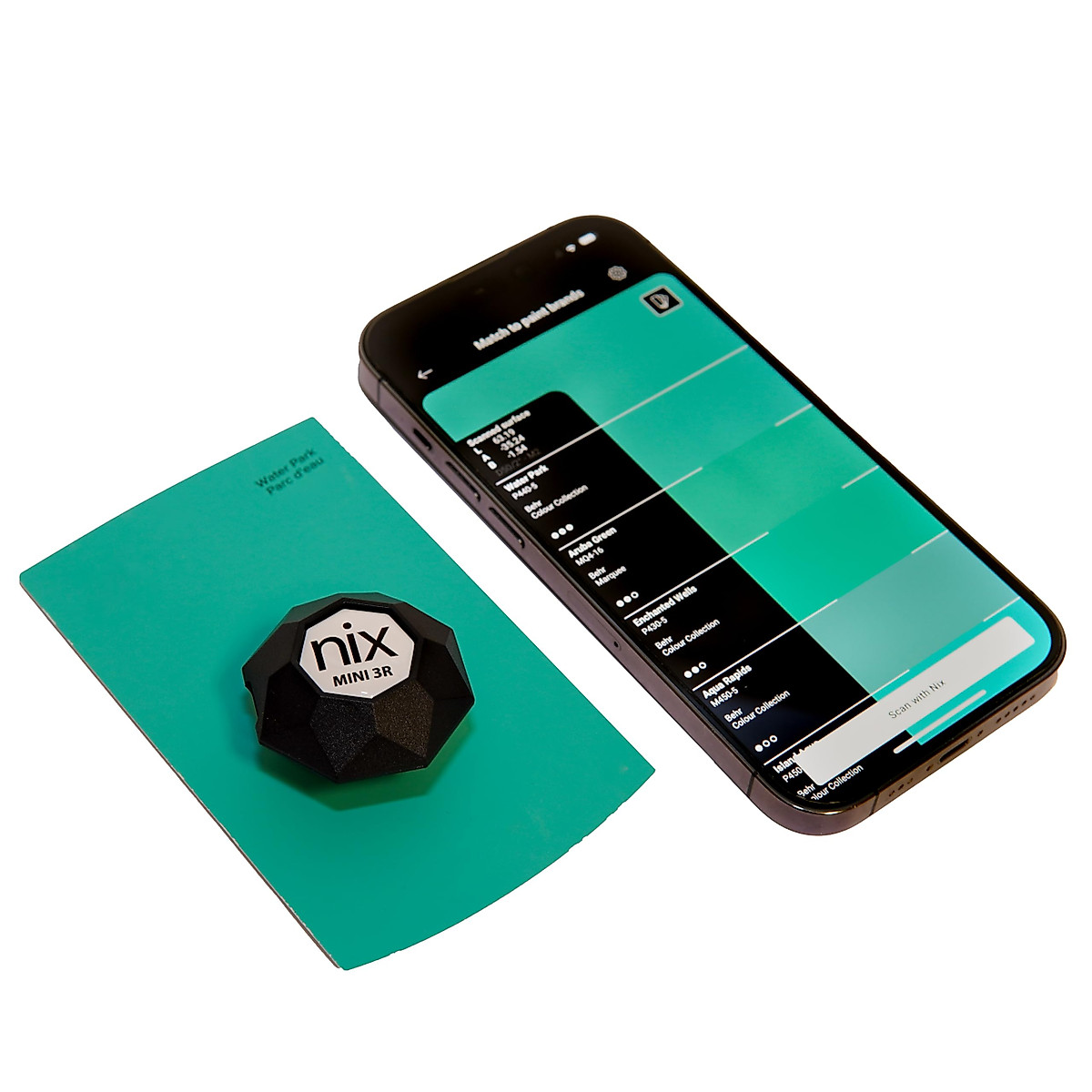 Nix Mini 3R Color Sensor Colorimeter - Portable Color Matching Tool - Identify and Match Paint and Digital Color Values Instantly (Manufacturer Refurbished)