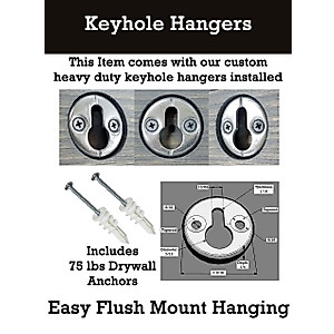 Easton Wall Mounted Hooks, Coat Hooks, Towel Hooks, Key Hook, Wood Coat Rack, Entryway Storage, Heavy Duty Double Hooks - 20 Colors, 4 Sizes - Shown In Sea Blue