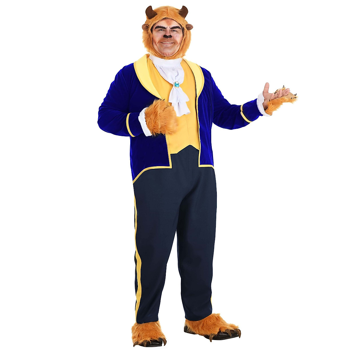 Fun Costumes Plus Size Beauty and The Beast Men's Costume 4X Brown