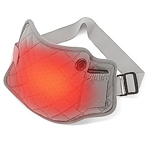 Cordless Heating Pad, Portable and Rechargeable for Back Pain, Neck and Shoulders and Cramps, Ultra-Soft 9.8" x 15.7" with Adjustable Strap, 3 Heat Settings & Fast Heating, w/ 5000mAh Battery - Gray