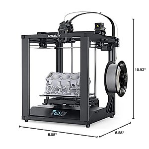 Official Creality Ender 5 S1 3D Printer 250mm/s Printing Speed with CR Touch Auto Leveling, Sprite Extruder, High Precision Z-axis, Removable PC Build Plat