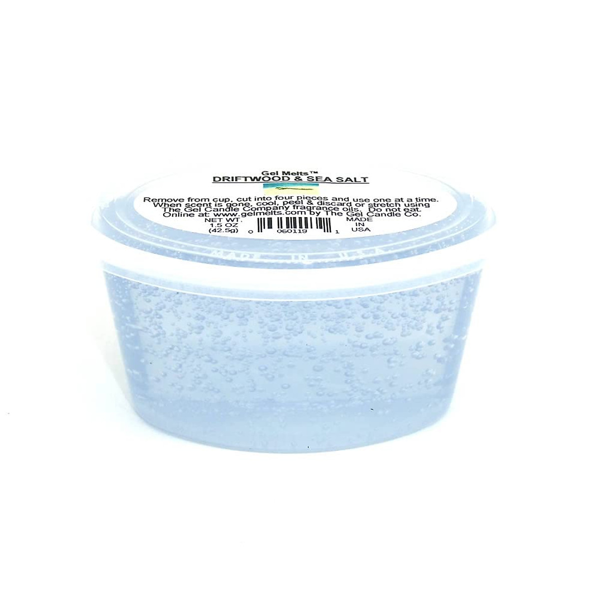 3 Pack DRIFTWOOD AND SEA SALT Aroma Gel Melts™ Gel Wax For Warmers And Burners By The Gel Candle Company PEEL, MELT AND ENJOY