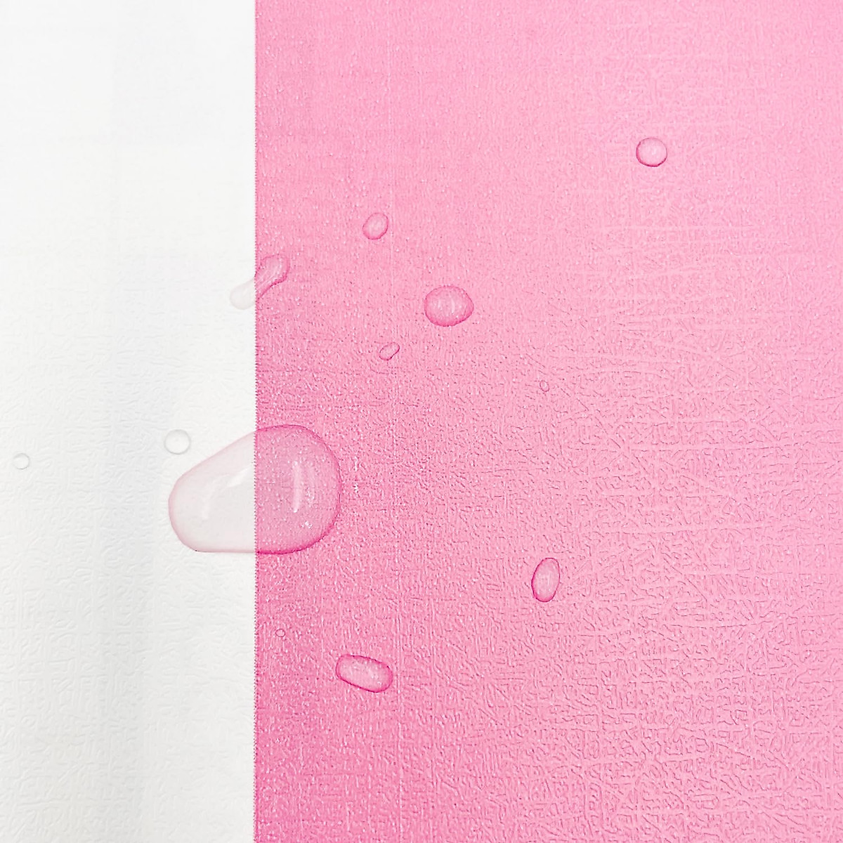 LovingWay 14.7 feet Wallpaper Roll Two-Tone Drawer Liner 17.7x177 Inch Self-Adhesive Corner Shelving Paper Multi Use Furniture PVC Protector Pink White Stripes