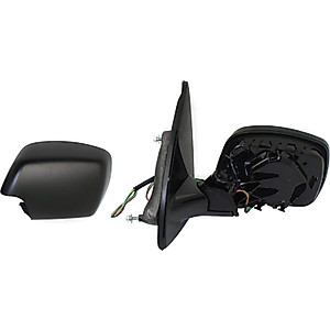 Kool Vue Driver & Passenger Side Power Heated Mirrors for BMW X5 2000-2006 Manual Fold Without Memory & Puddle Lamp Paintable 4-Door