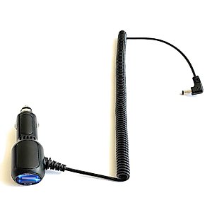 DCPOWER Coiled/Curled Power Cord Compatible Replacement for Cobra XRS-9742, XRS-9775, XRS-9780 Radar Detector