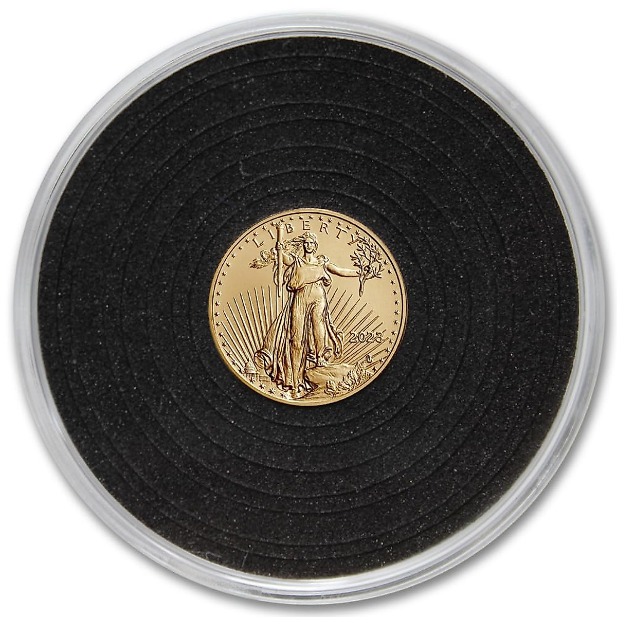 2023 1/10 oz American Eagle Gold Bullion Coin Brilliant Uncirculated in Capsule with Luxury LED Lit Presentation Box and a Certificate of Authenticity $5 Seller BU