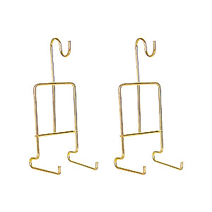 GSHLLO 2 Pcs Cup Saucer Holders Tea Cup Display Stand Metal Cup Plate Stand Rack Afternoon Tea Cup Rack Coffee Mug Organizer for Plate Teapot Tableware Display