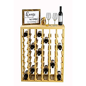 Creekside 48 Bottle Table Wine Rack (Pine) by Creekside - Exclusive 12 inch deep design conceals entire wine bottles. Hand-sanded to perfection!, Pine